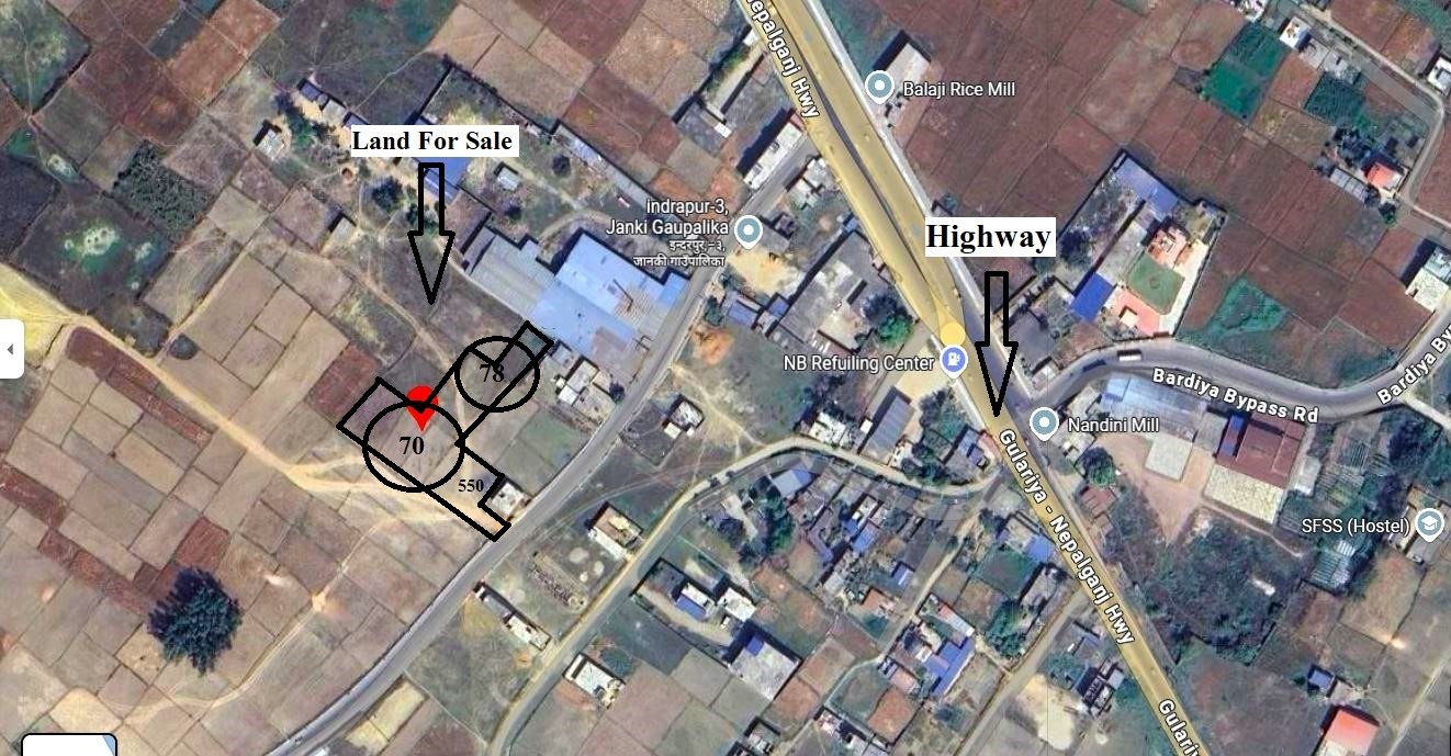 Eproperty Nepal | Land For Sale At Indrapur, Banke